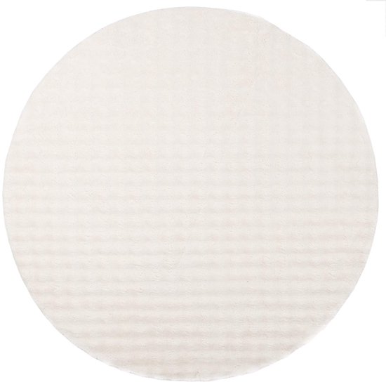 vidaXL - Vloerkleden - Rond - Crème - Ø - 200 - CM | bol