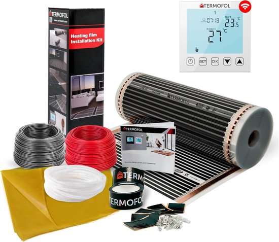 Complete Infrarood Vloerverwarming Folieset 180 W/m² voor Efficiënte ...