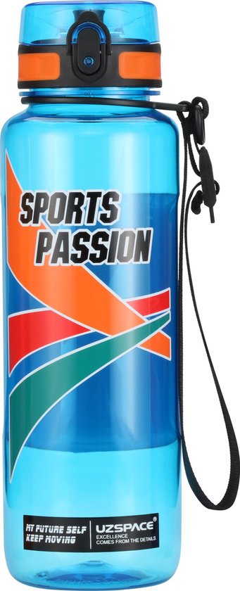 [Op=Op] Sport & Outdoor Drinkfles, Waterfles, Sportfles, 1200 ml, Blauw ...