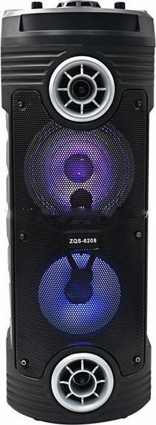 bol.com | Wireless Bluetooth Speaker ZQS-6208 karaoke speaker met microfoon