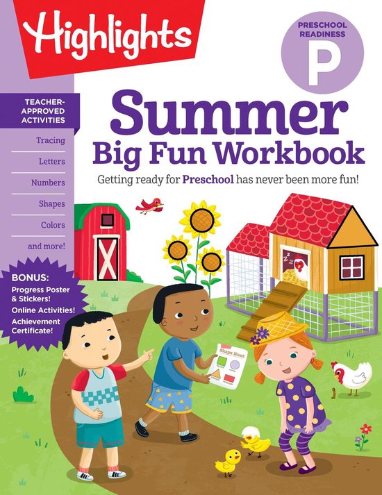 Summer Big Fun Workbook Preschool Readiness, Highlights Learning ...