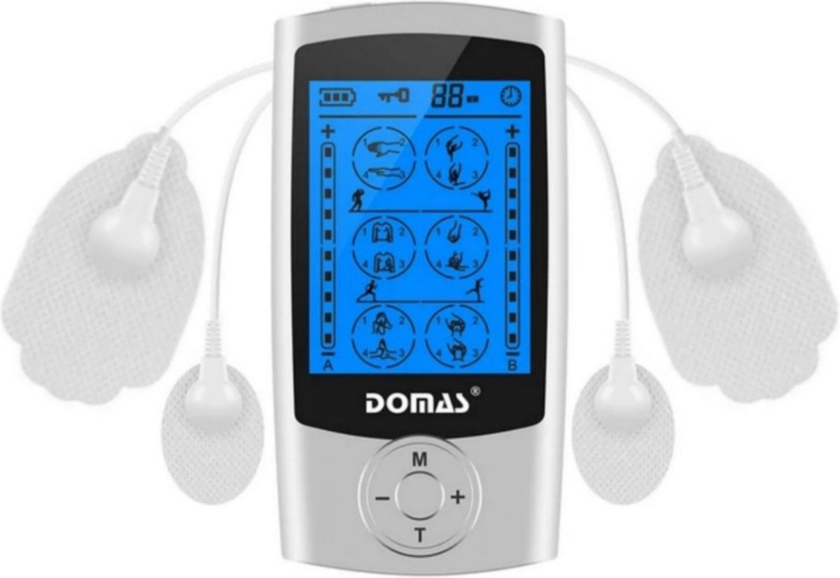 Domas - TENS apparaat - spierstimulator - tens - 4 elektrode pads | bol.com