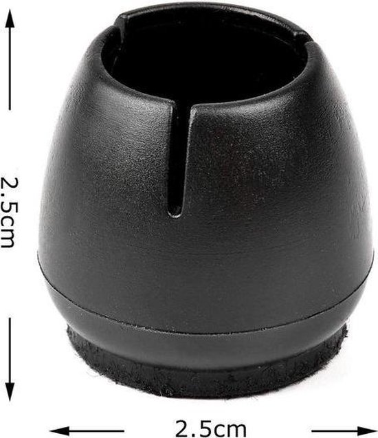 bol.com | Stoelpoot beschermer - 24 Stuks - 17-21mm - Modern Design ...
