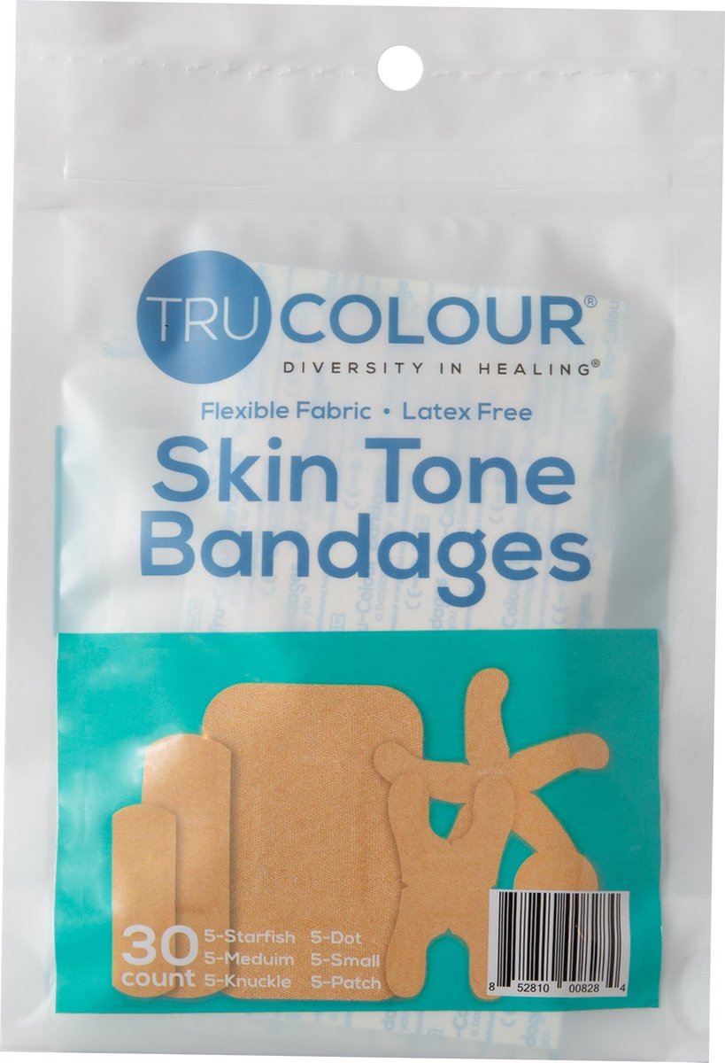 Tru-Colour huidskleur pleisters verschillende soorten - lichte ...