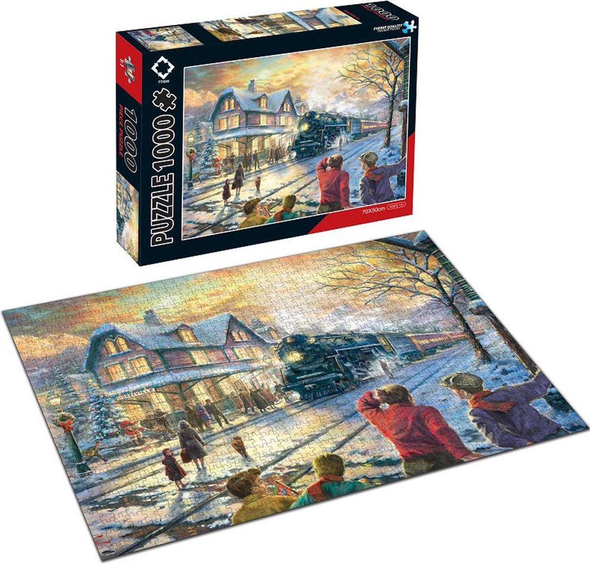 Legpuzzel 1000 stukjes volwassenen - Trein - 70 x 50 cm | bol