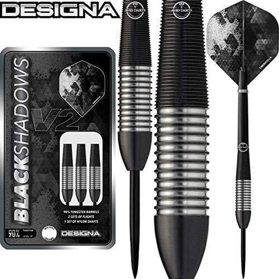 Designa Darts Black Shadow V2 Micro Grip Arrière M2 22 grammes | bol.com