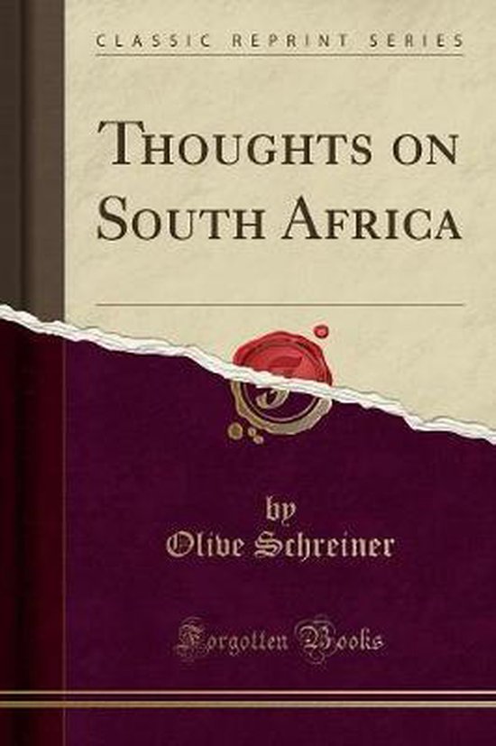 Thoughts on South Africa (Classic Reprint) | 9781330257173 | Olive ...