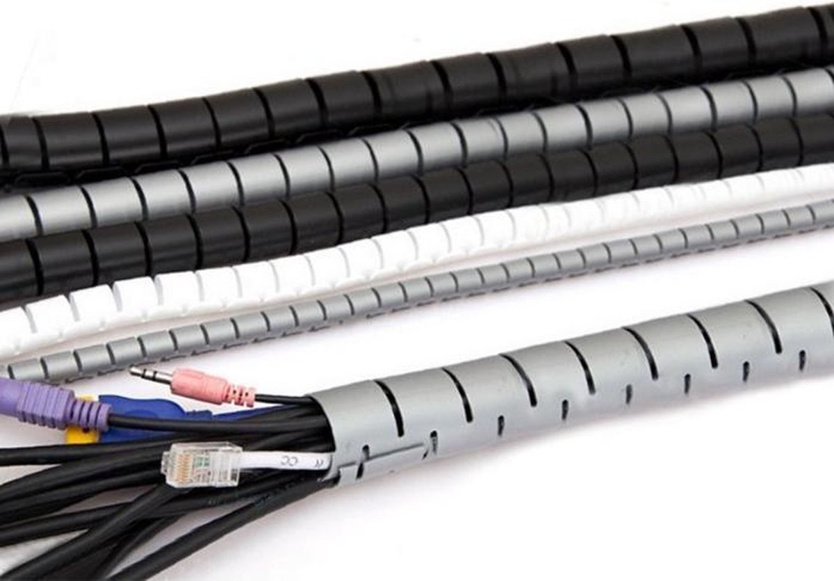 Cable eater kabelslang met rijgtool - 20mm / 10m / zwart | bol.com