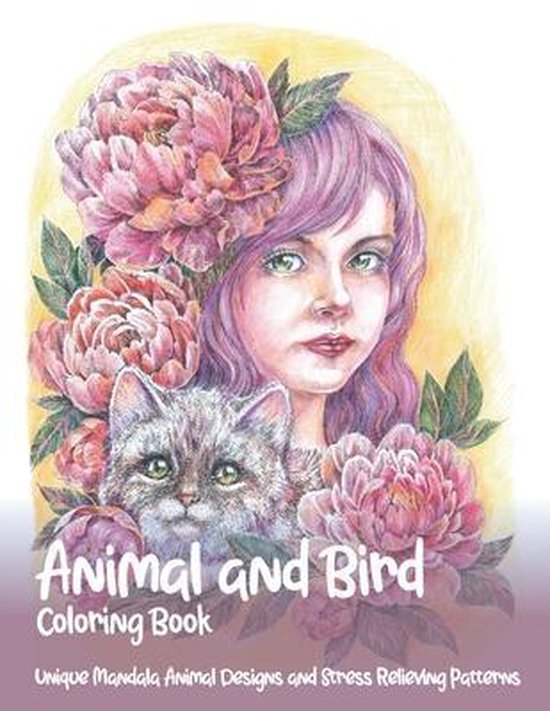 Animal and Bird - Coloring Book - Unique Mandala Animal Designs and Stress Relieving... | bol.com