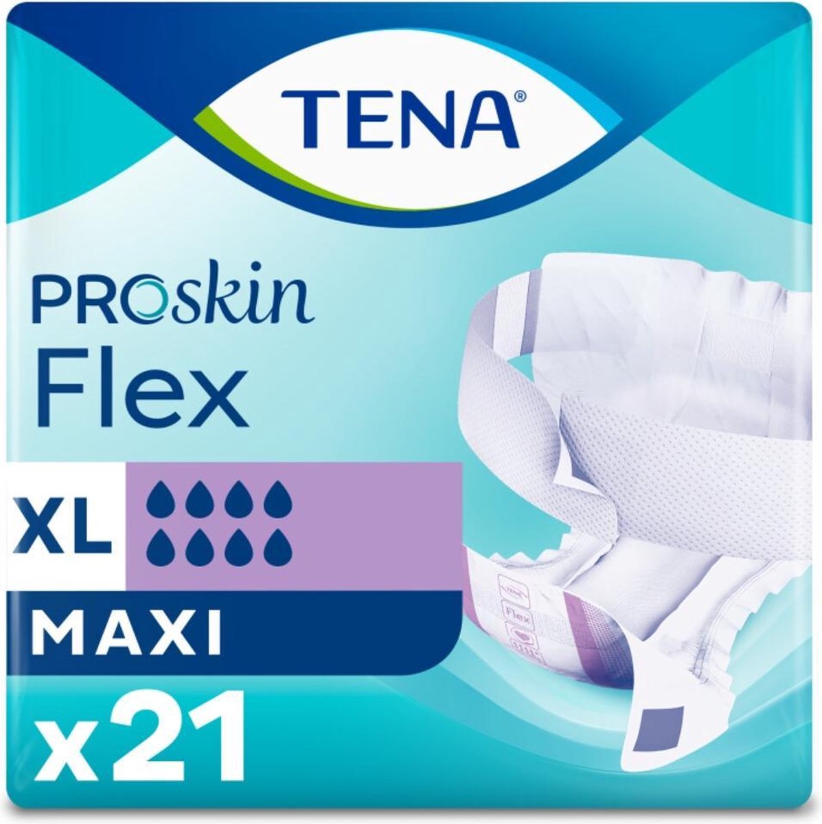bol.com | Tena Flex Maxi Extra Large - 21 stuks - Incontinentie luiers