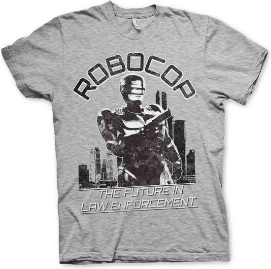 Robocop Heren Tshirt -XL- The Future In Law Enforcement Grijs | bol