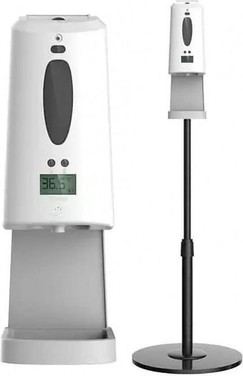 Desinfectie dispenser met contactloze koorts thermometer | bol.com