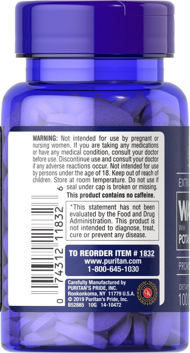 Puritan's pride Extra Strength Water Pill™ | bol