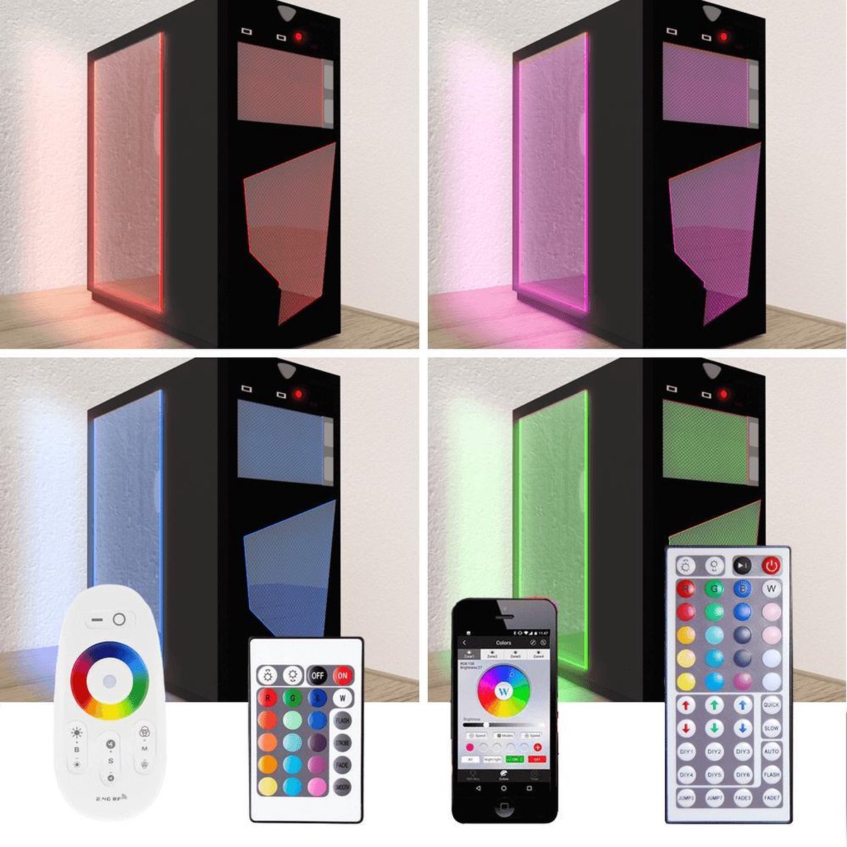 Kit de bandes LED PC 3 mètres RGB Basic | bol.com