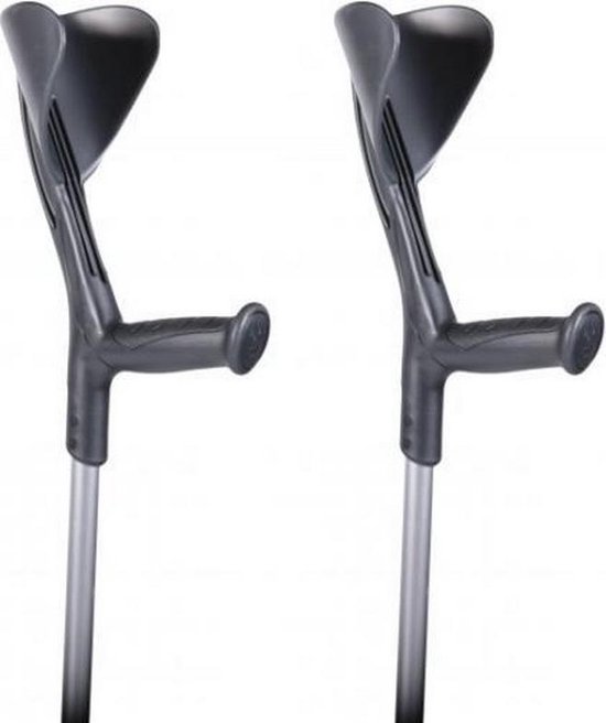 Careline loopkrukken onderarm open manchet 2 stuks - zwart | bol.com