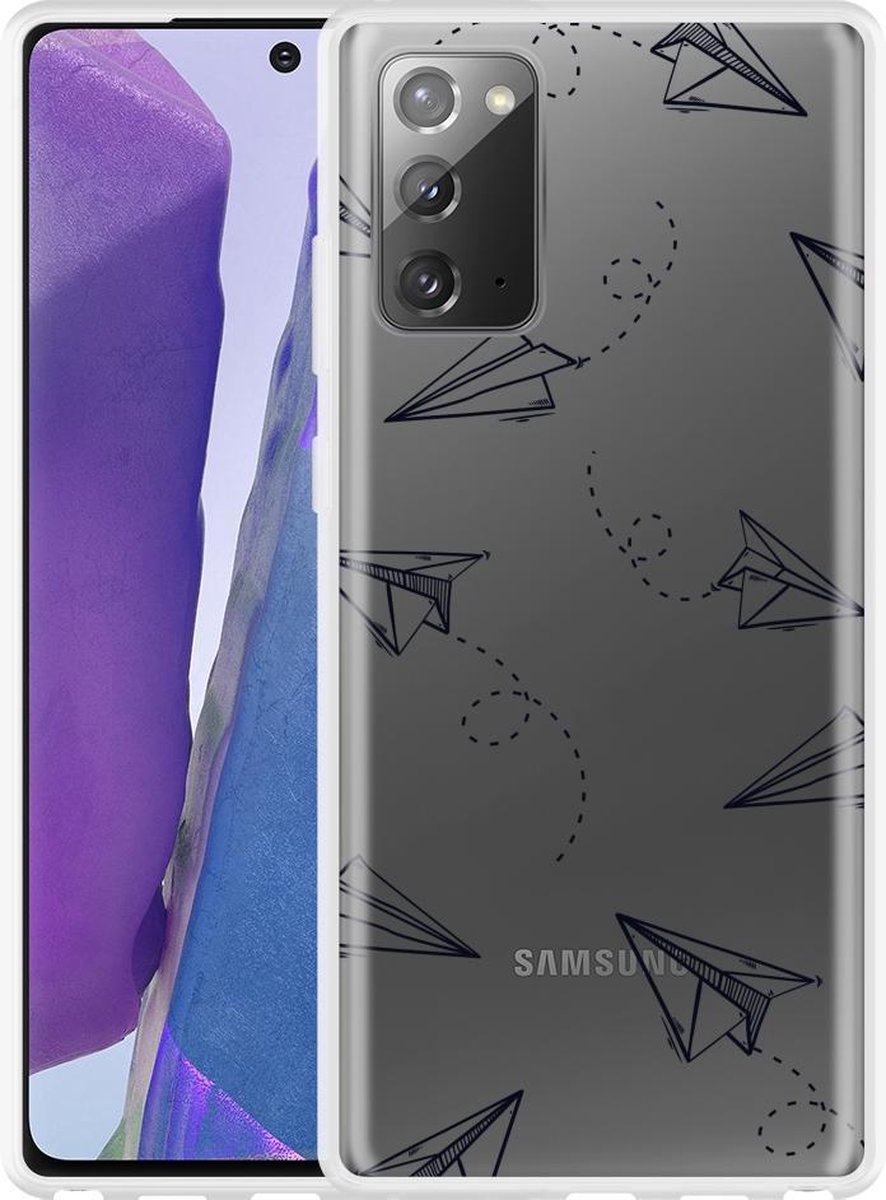 Samsung Galaxy Note 20 Hoesje Paper Planes - Designed by Cazy | bol.com