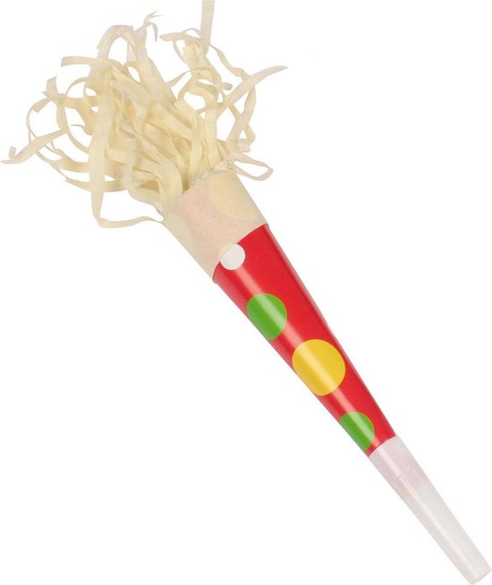 Amscan Feesttoeter Carnival Junior 22 Cm Papier Rood/beige | bol.com