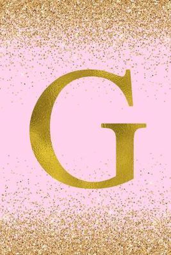 G: Letter G Monogram Bullet Journal - Pretty Pink & Gold Confetti ...