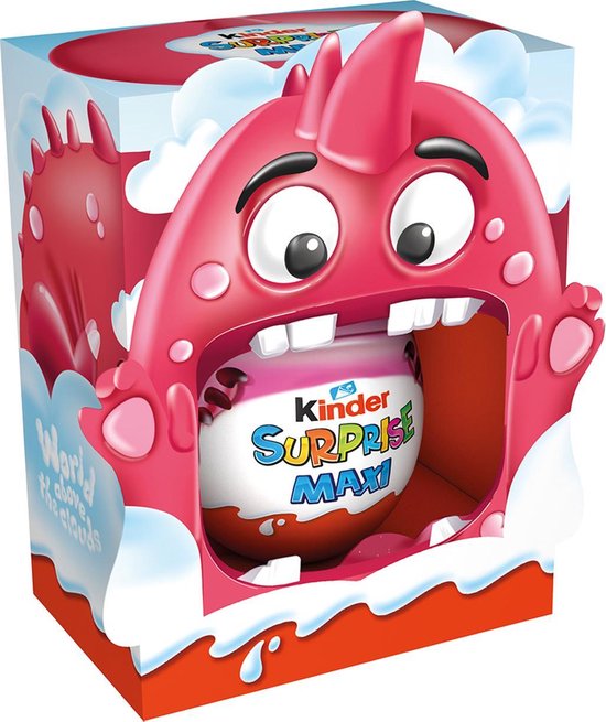 Kinder Surprise Maxi Monster - chocolade met glow in the dark ...
