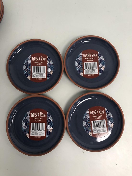 Tapas bordjes donker blauw (set van 4) | bol