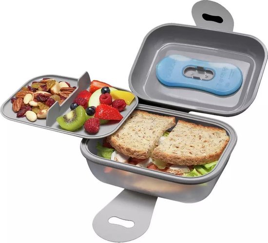 Bobble Lunchbox - 1,8 liter - 15.5x20.5x8.2 cm - Blauw | bol.com