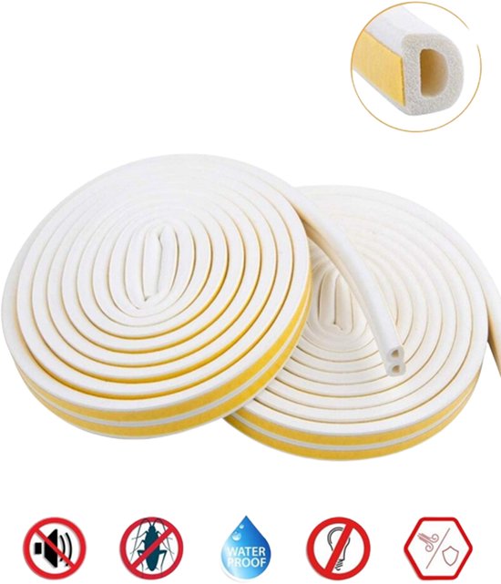 Tochtstrip wit - Woonmooier.nl