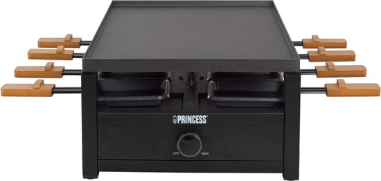 Princess Gourmetstel - Raclette & Grill - 8 personen - Black Steel ...