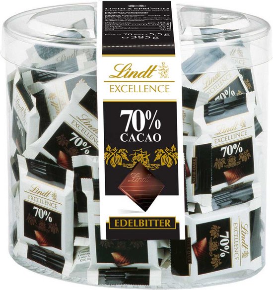 Lindt - Mini Squares 70% Cocoa EXCELLENCE - Dark Chocolate - 1.1kg ...