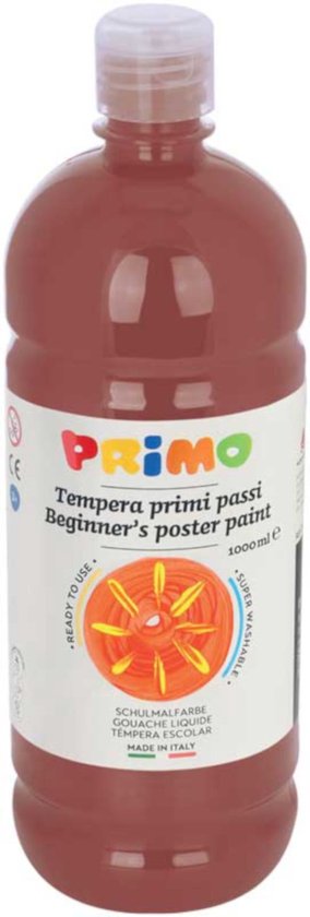 Primo Tempera Plakkaatverf 1000 Ml Siena | bol