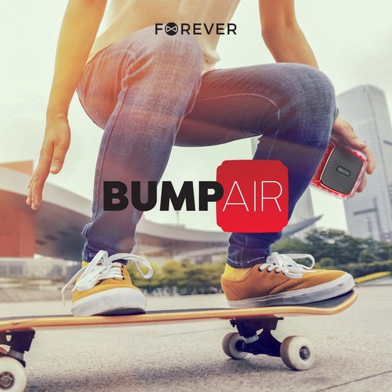 Forever Bump Air - Bluetooth speaker - Schokbestendig - 5W - Rood | bol.com