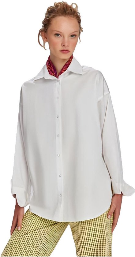 Web Blouse Dames Blouse Wit - S | bol.com