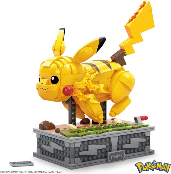 MEGA Bloks Pokémon Bewegende Pikachu - 1095 blokken - Bouwstenen | bol.com
