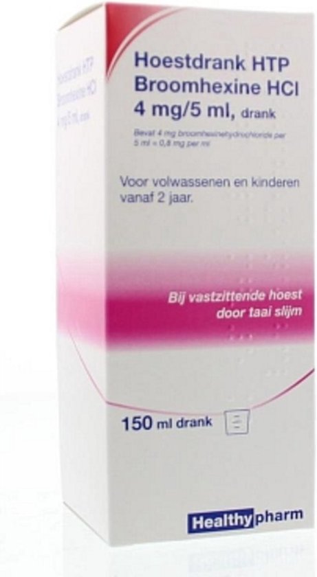 Healthypharm Hoestdrank Kind 4 mg/5 ml 150 ml | bol.com