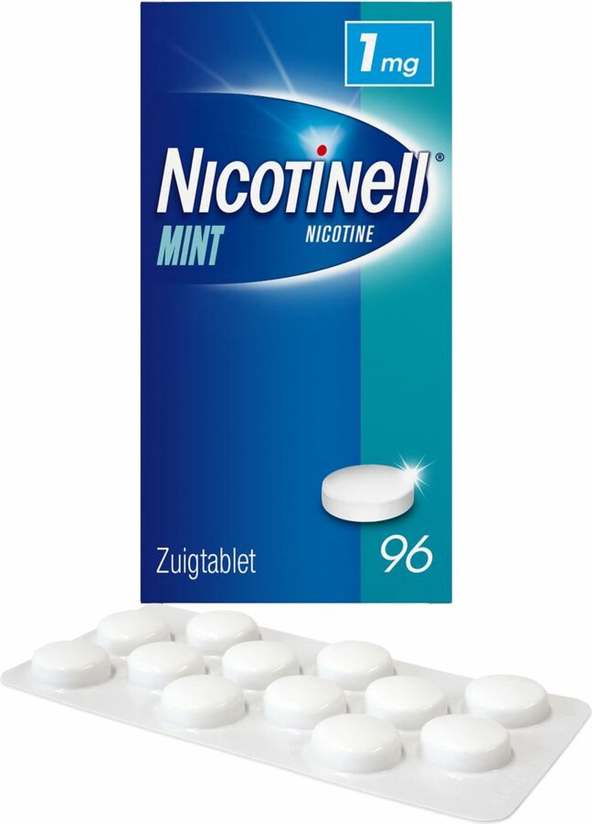Nicotinell Zuigtablet Mint 1mg 96 zuigtabletten | bol.com