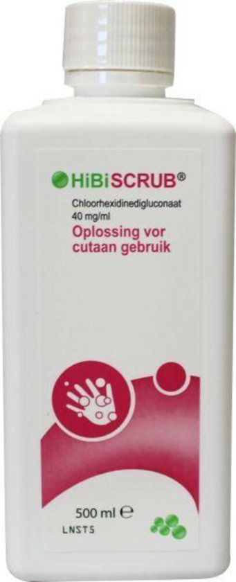 Hibiscrub Chloorhexidine 40mg/ml - 1 x 500 ml | bol