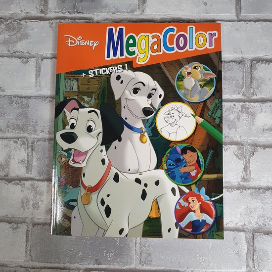 Megacolor, kleurboek, disney, met stickers | bol.com