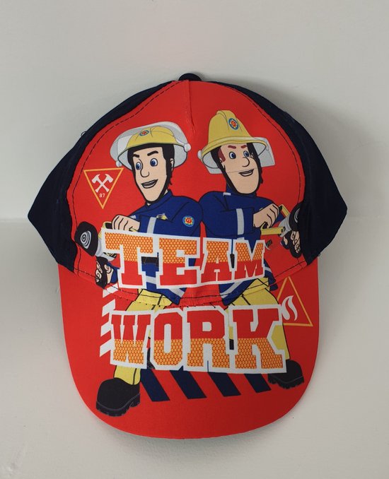 Brandweerman Sam Cap - Pet - Maat 52 cm | bol
