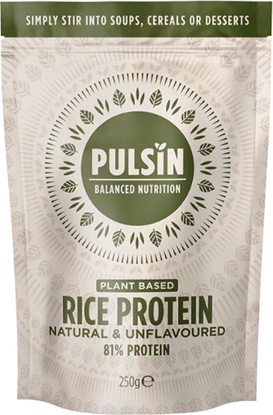 Pulsin | Protein Powder | Brown Rice | 1 x 250 gram | bol