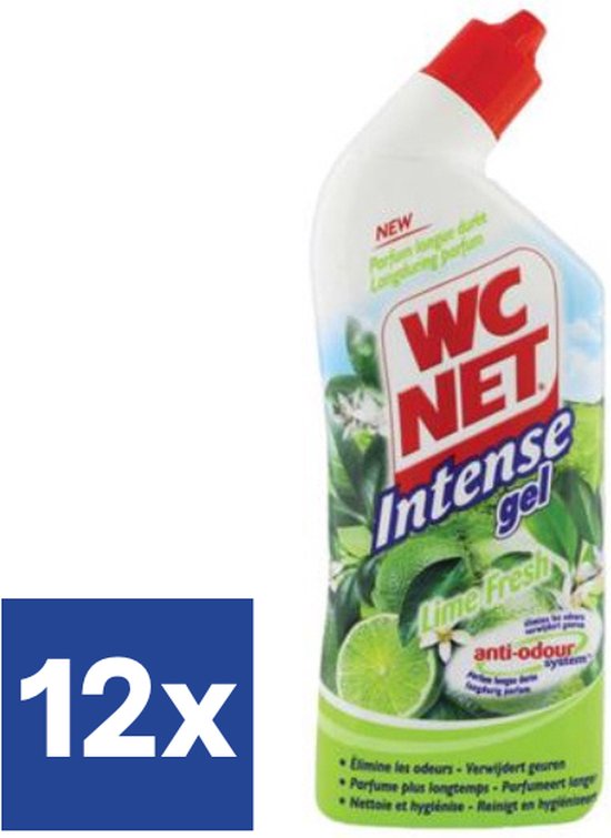 WC Net Intense Gel Lime Fresh WC Reiniger (Voordeelverpakking) - 12 x 750 ml | bol