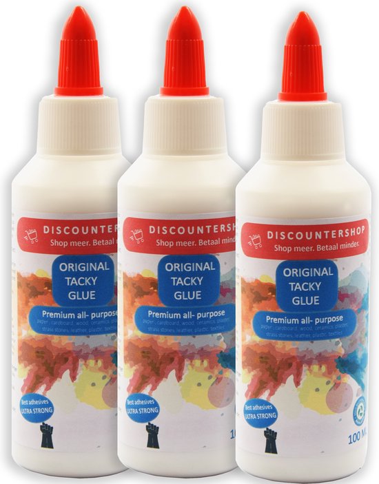 tacky glue lijm - Tacky lijm met inhoud van 100 ML - 3 stuks in de ...