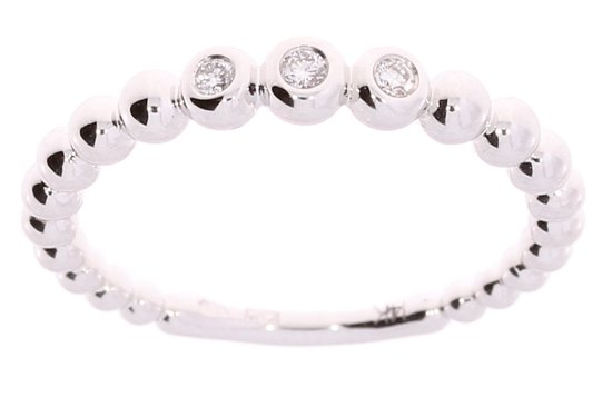 diamant ring - witgoud - 14 karaat - verlovingsring - sale Juwelier ...