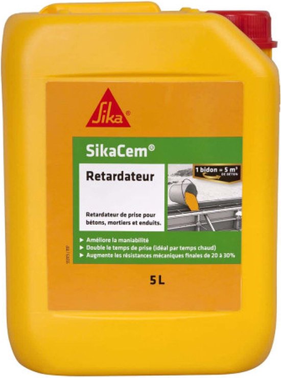 Set van 3 betonvertragers SIKA SikaCem Retarder - 5L | bol.com