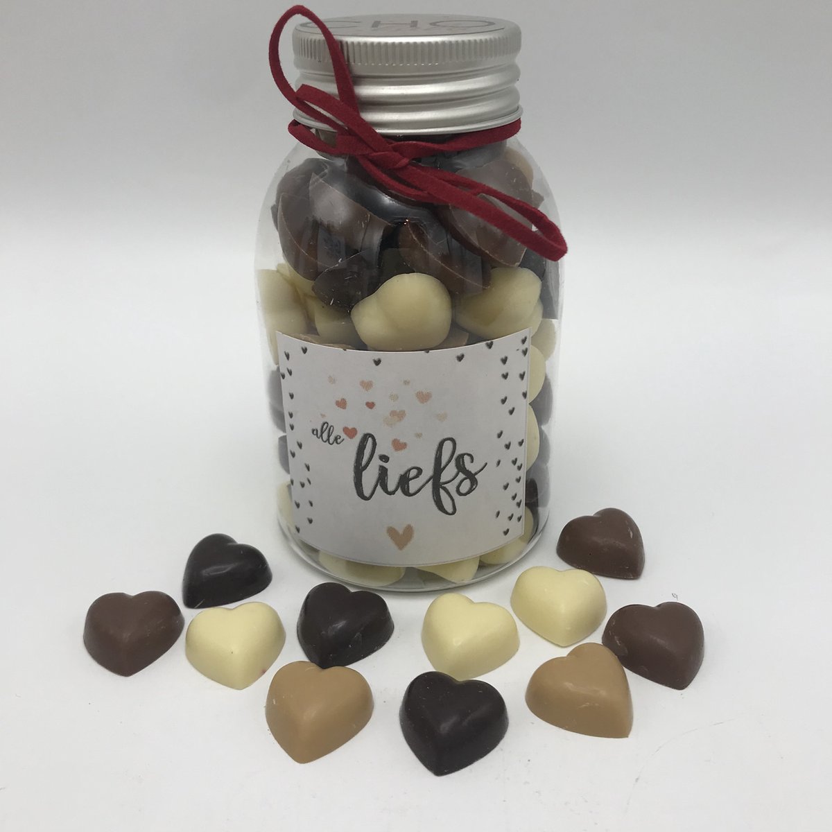Cho-lala Valentijn chocolade hartjes cadeau Alle Liefs | 185 gram ...