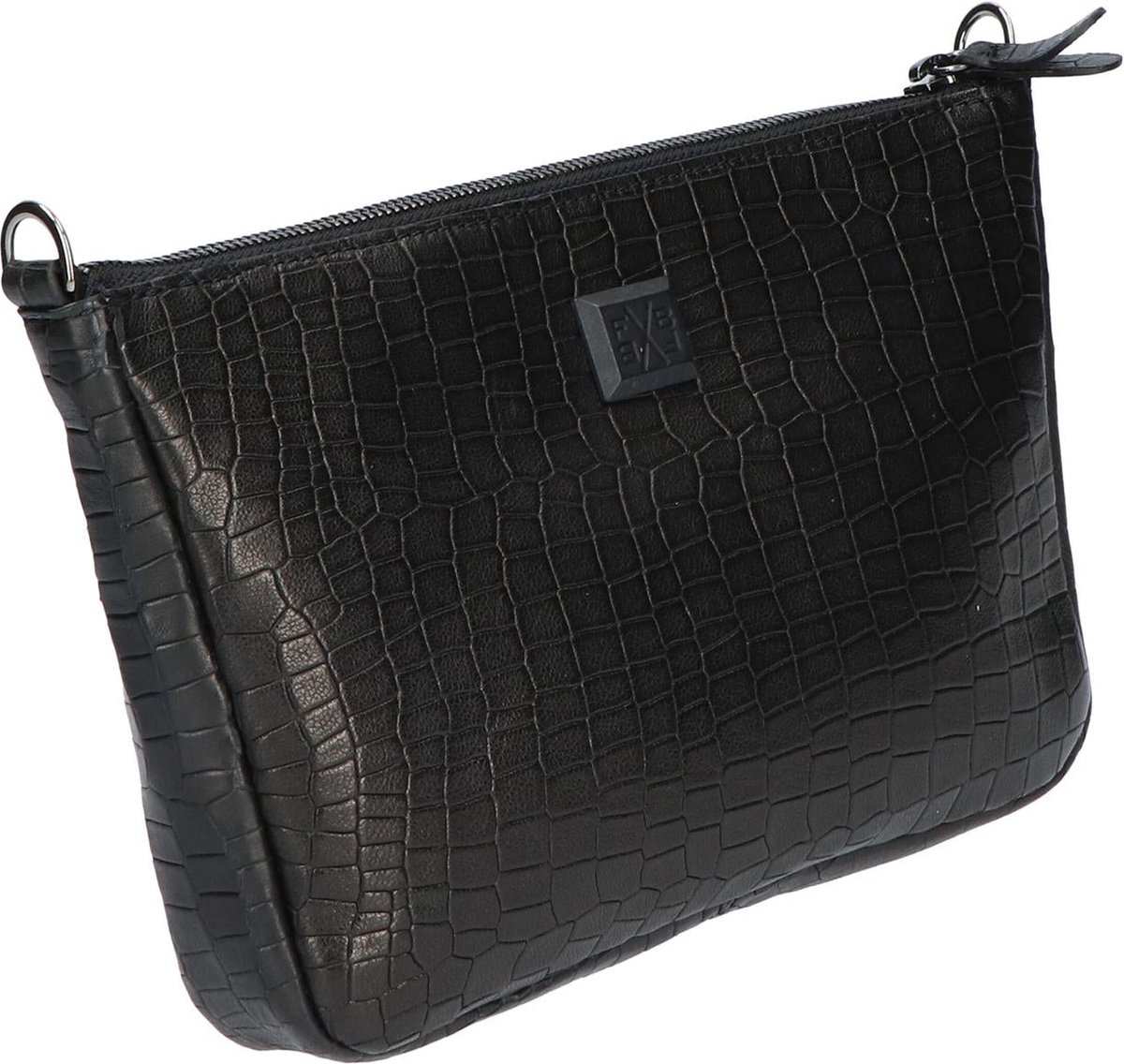 Floris van Bommel BFW-40006-10-08 Black Croco Cross Body | bol.com