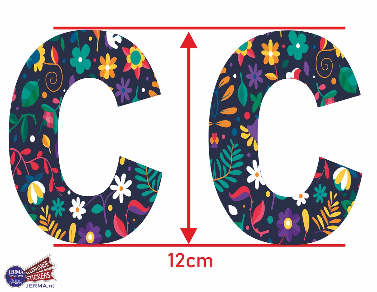 Letter C. stickers set van 2 stuks | bol.com