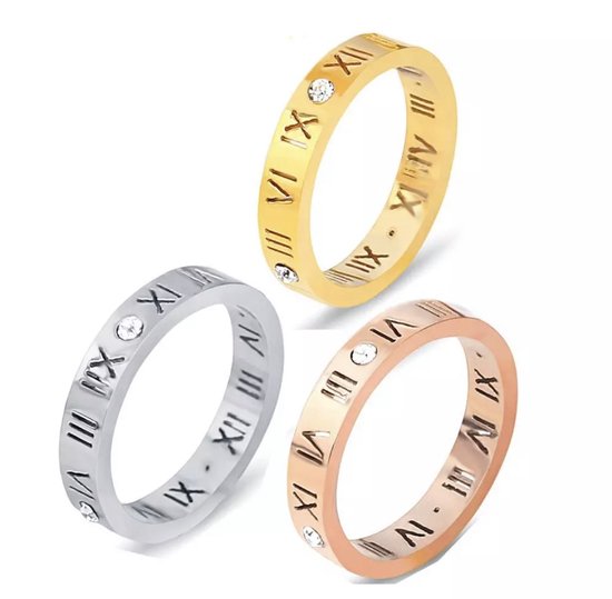 Soraro Ring Diamond | Zilver | Love | Ringen Vrouwen | 16mm | Ring ...