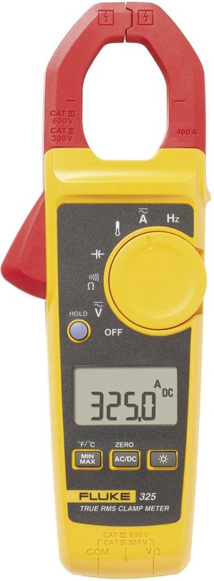 Fluke 325 Stroomtang, Multimeter Kalibratie (ISO) Digitaal CAT III 600 ...