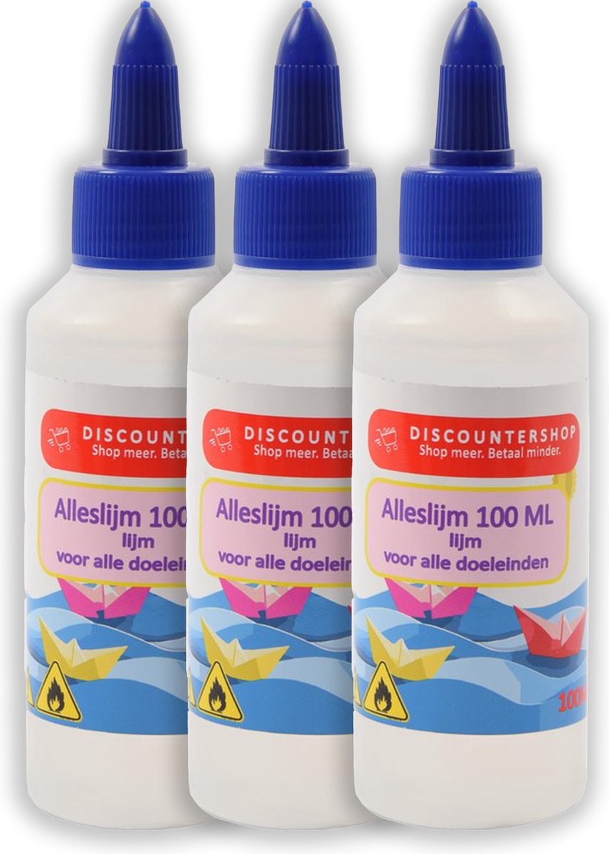 Hobbylijm universeel Alleslijm 100ML per tube - 3 stuks lijm voor ...