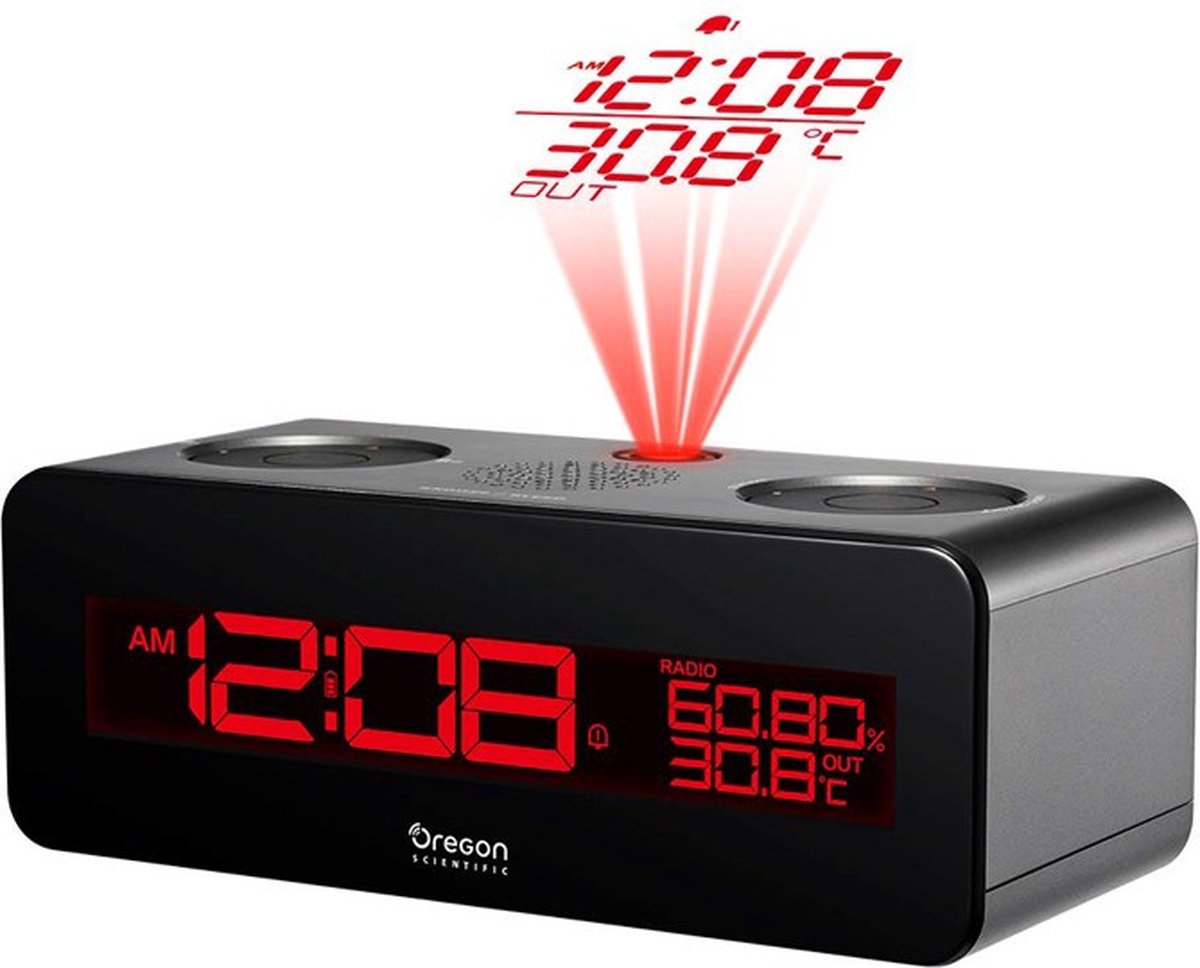 Oregon Scientific RRA320PNX réveil Numérique réveil Noir | bol