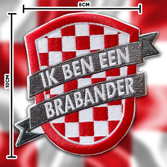 Ik ben een Brabander Groot - Opstrijk Embleem / Patch - Carnaval ...